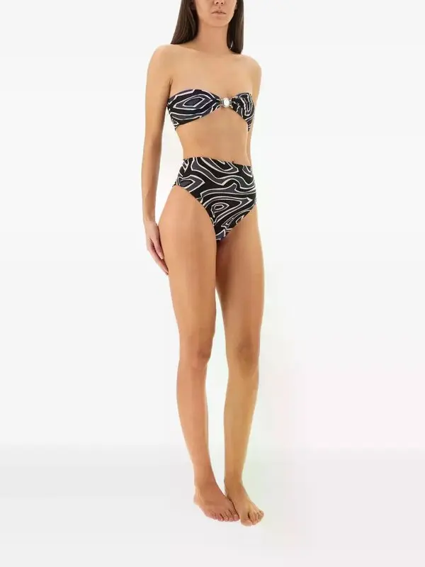 Emilio Pucci Abstract-print Bikini Top
