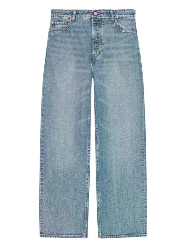 GANNI Logo-patch Jeans