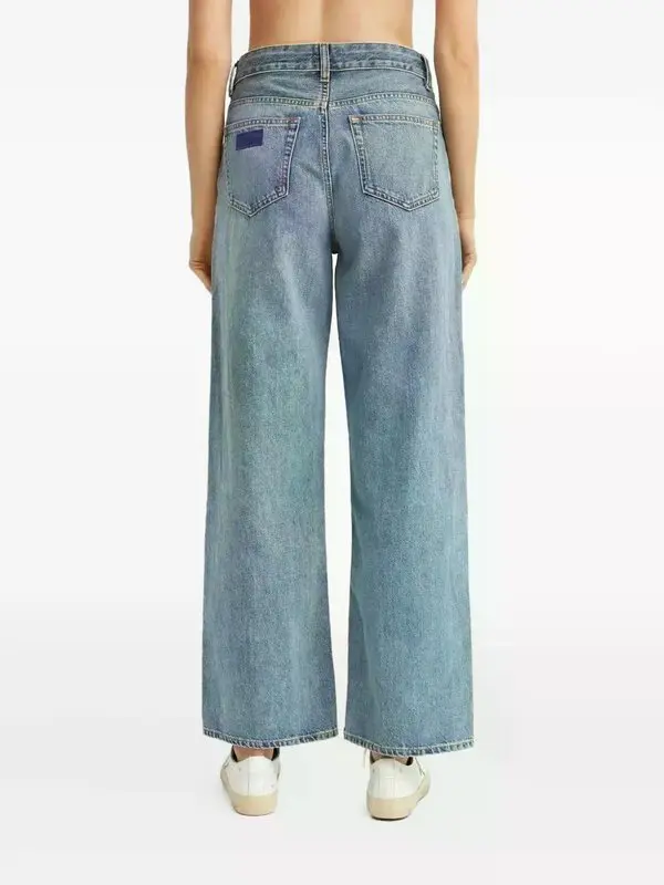 GANNI Logo-patch Jeans