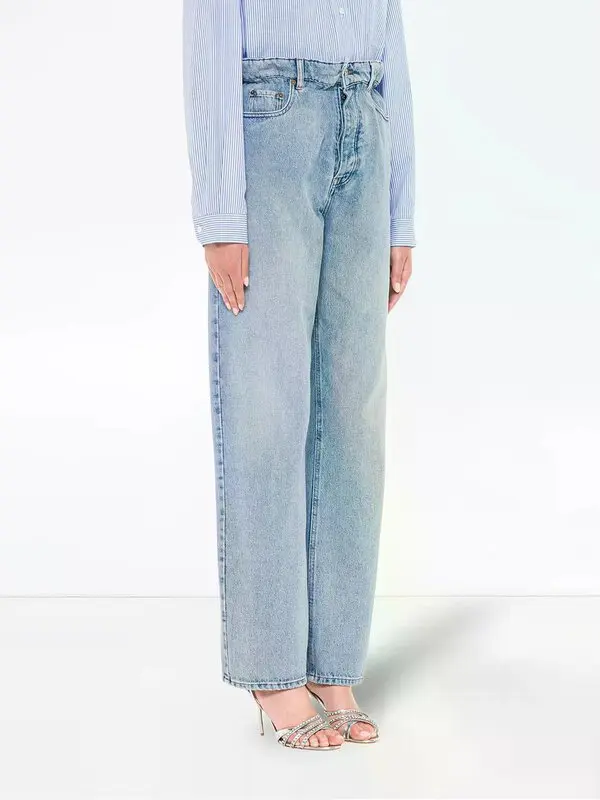Miu Miu High-waisted Straight-leg Jeans