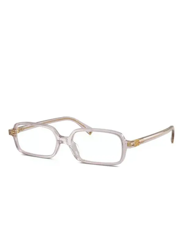 Miu Miu Rectangle-frame Eyeglasses - Pink