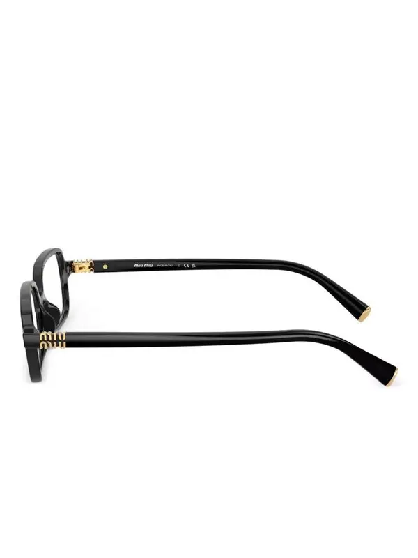 Miu Miu Rectangle-frame Glasses - Black