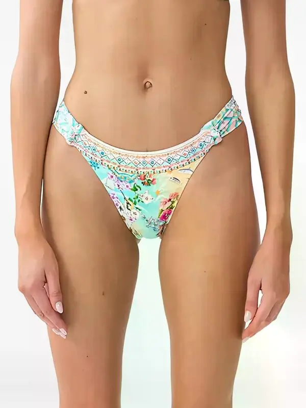 Camilla Beach-pattern Bikini Bottom