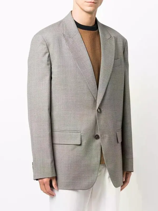 Valentino Garavani Peak-lapel Single-breasted Blazer - Grey
