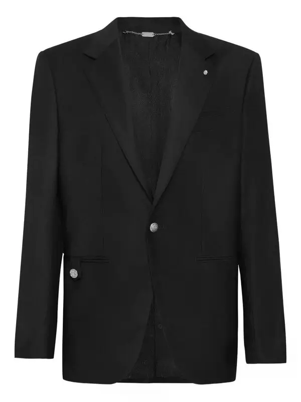 BILLIONAIRE Single-breasted Blazer - Black