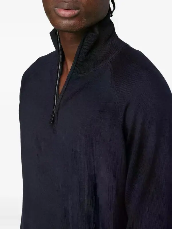 PAOLO PECORA Zip Funnel Neck Knitwear