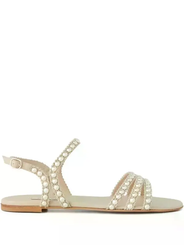 Casadei Stud-embellished Flat Sandals