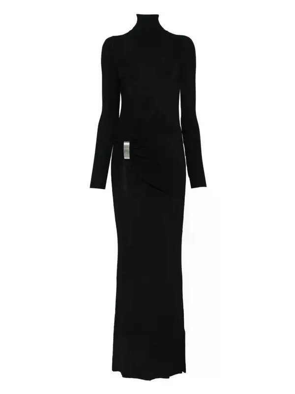Brandon Maxwell Lainey Draped Maxi Dress