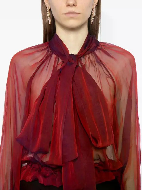 SAIID KOBEISY Blouse With Bow Detail