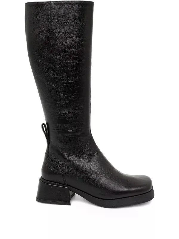 MIISTA 45mm Brunildha Square-toe Knee-high Boots