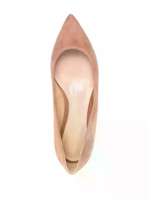 GIANVITO ROSSI Suede Ballerina Shoes - Neutrals
