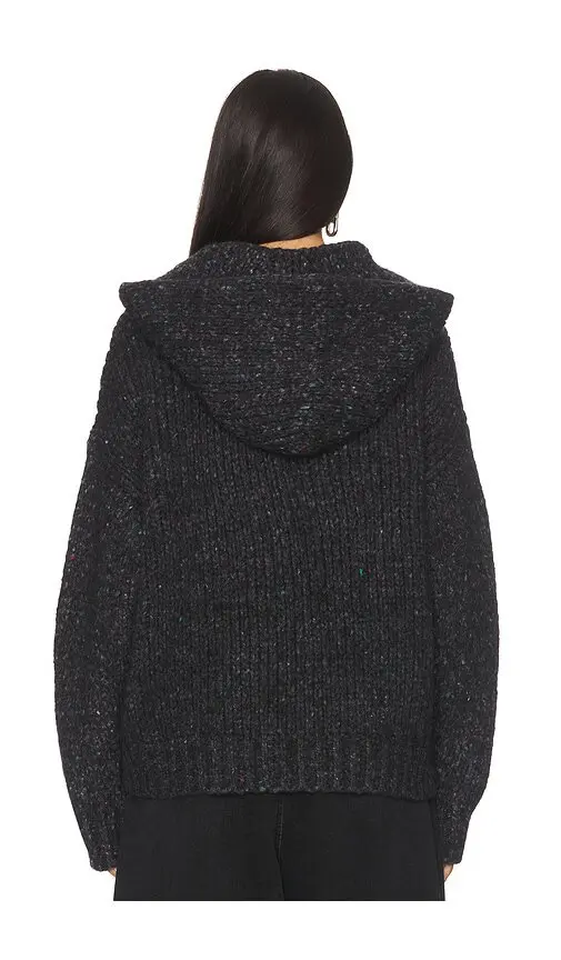 Alexander Wang Oversized Zip Up Wool Blend Hoodie