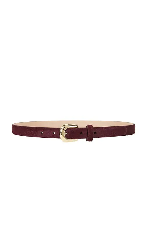 B-low The Belt Kennedy Mini Calf Hair Belt - Burgundy & Gold