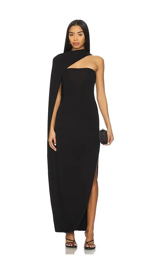Cult Gaia Corsica Maxi Dress With Cape Effect