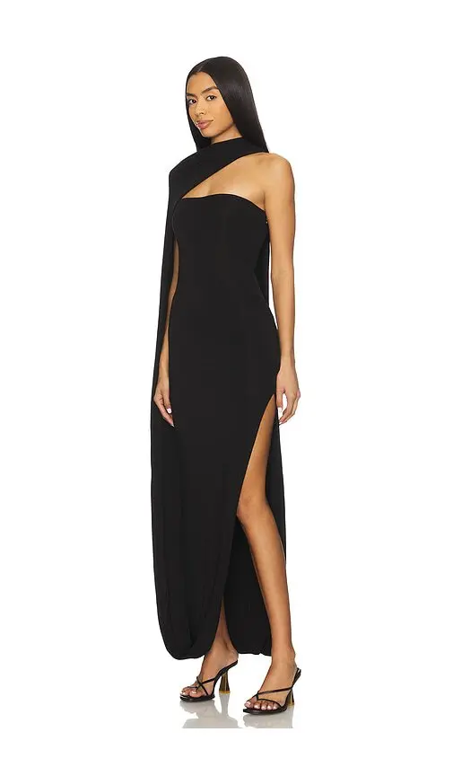 Cult Gaia Corsica Maxi Dress With Cape Effect