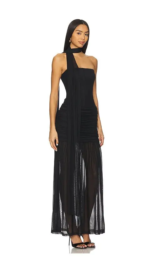 Runaway The Label Lillie Corset Maxi Dress - Black | Editorialist