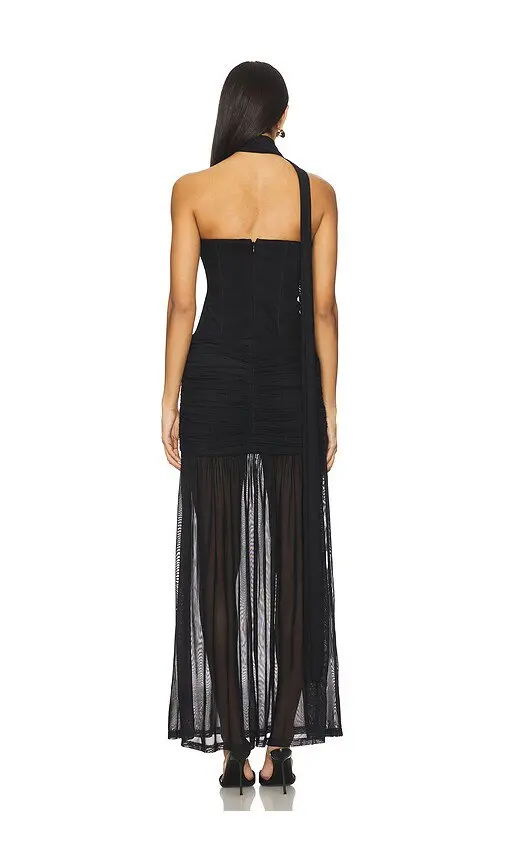 RUNAWAY THE LABEL Lillie Corset Maxi Dress - Black