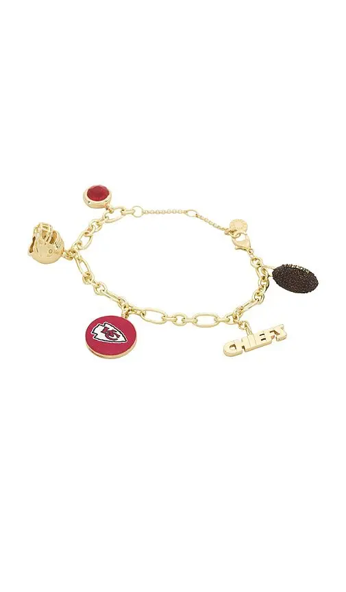 Baublebar Kansas City Chiefs Charm Bracelet - Gold & Red