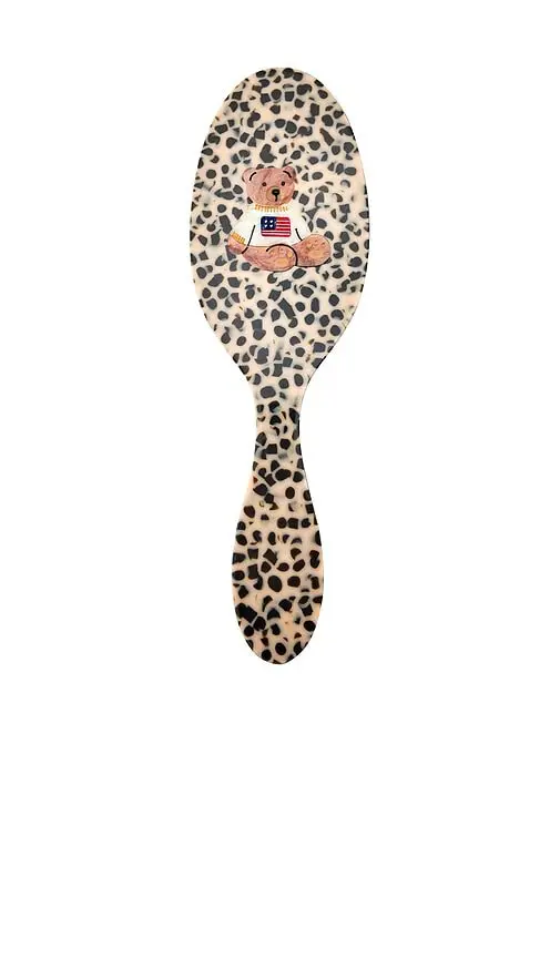 SOLAR ECLIPSE Hand-painted Usa Teddy Amazing Hair Day Brush - N,a