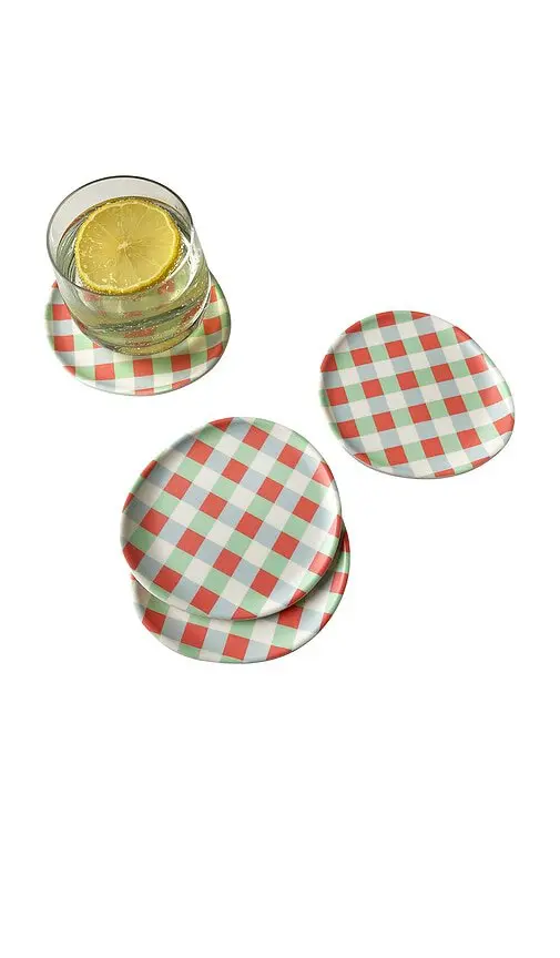 XENIA TALER Coasters Set Of 4 In Pink