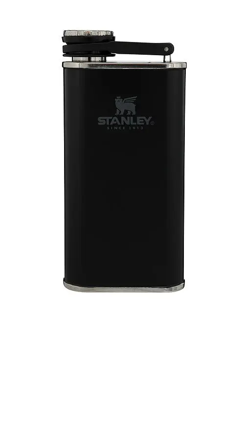 STANLEY The Easy Fill Flask In Black - Black 2.0