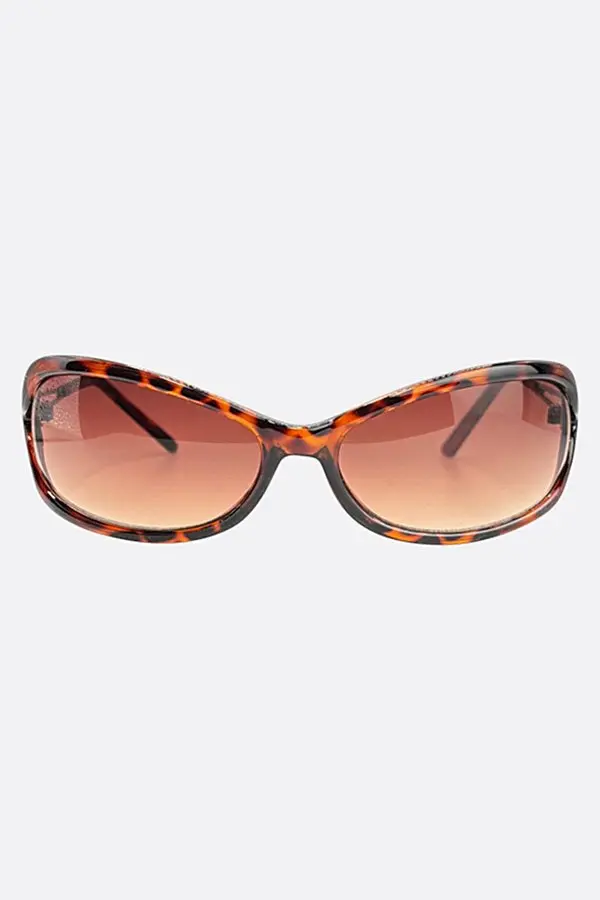 GIANT VINTAGE SUNGLASSES Giant Vintage Pollen Y2k Square Sunglasses - Tortoise Amber