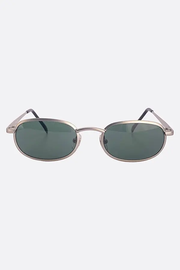 GIANT VINTAGE SUNGLASSES Giant Vintage 90's Oval Sunglasses - Light Grey