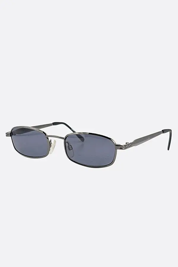 GIANT VINTAGE SUNGLASSES Giant Vintage Good Luck Metal Square Sunglasses - Silver