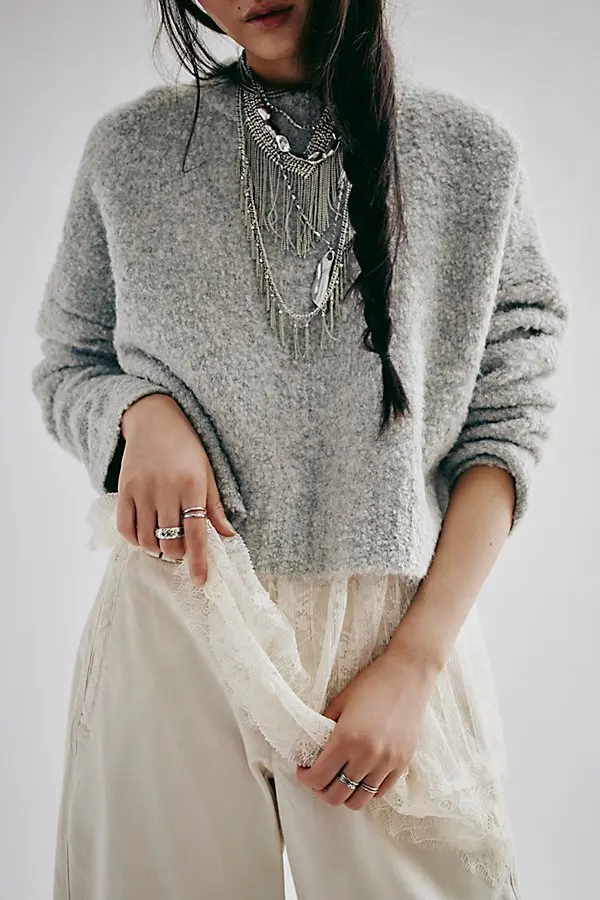 Free People We The Free Stormy Pullover - Formal Grey