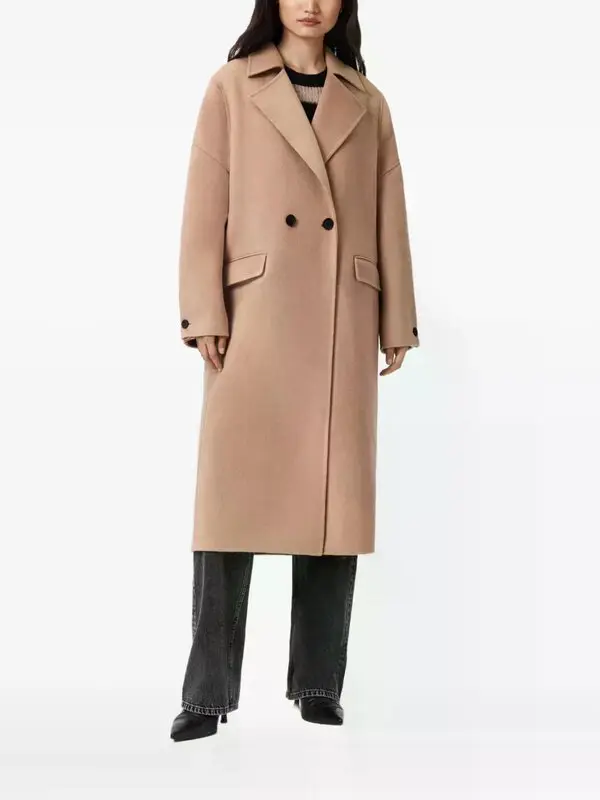 ALLSAINTS Sellma Double-breasted Coat - Neutrals