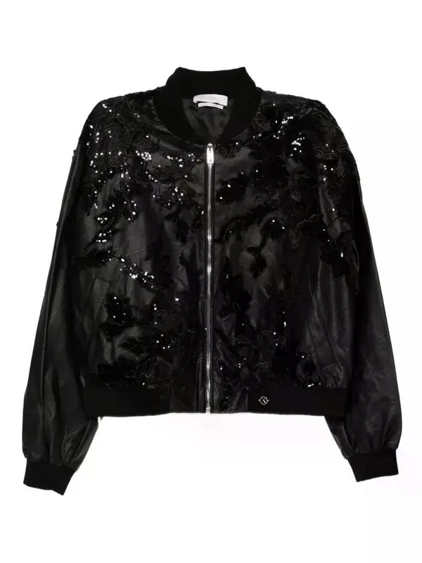 SAIID KOBEISY Beaded Leather Jacket