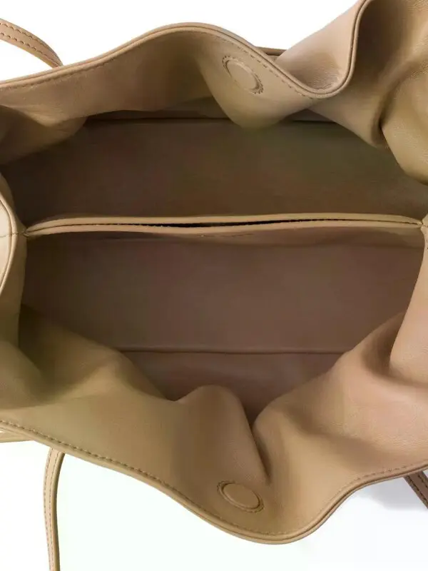 Prada Small Dada Leather Shoulder Bag - Neutrals