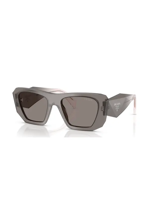 Prada Sunglasses Square Acetate Frame - Red