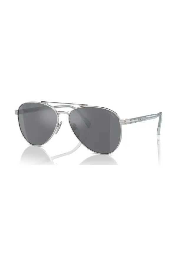 Prada Pr A58s Pilot Sunglasses - Metallic