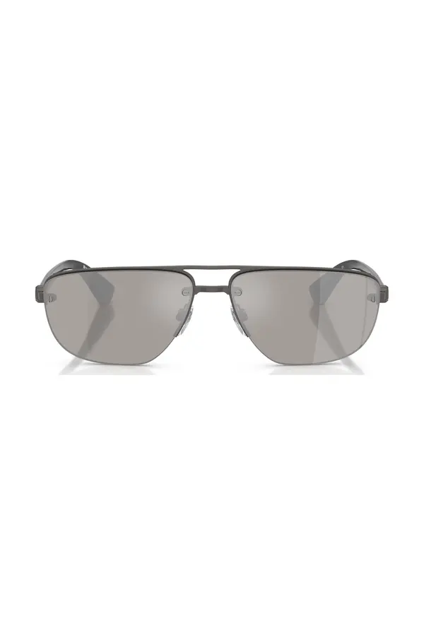 Burberry Irregular Sunglasses With Mirrored Lenses - Metallic