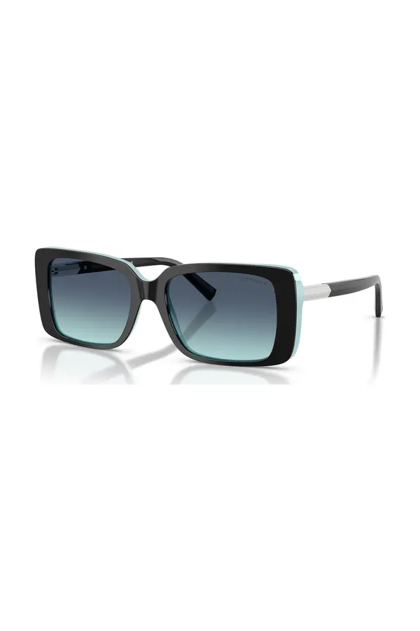 TIFFANY SUNGLASS HUT Rectangle Full Rim Sunglasses - Black