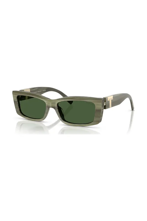 TIFFANY SUNGLASS HUT Full Rim Rectangle Sunglasses - Green