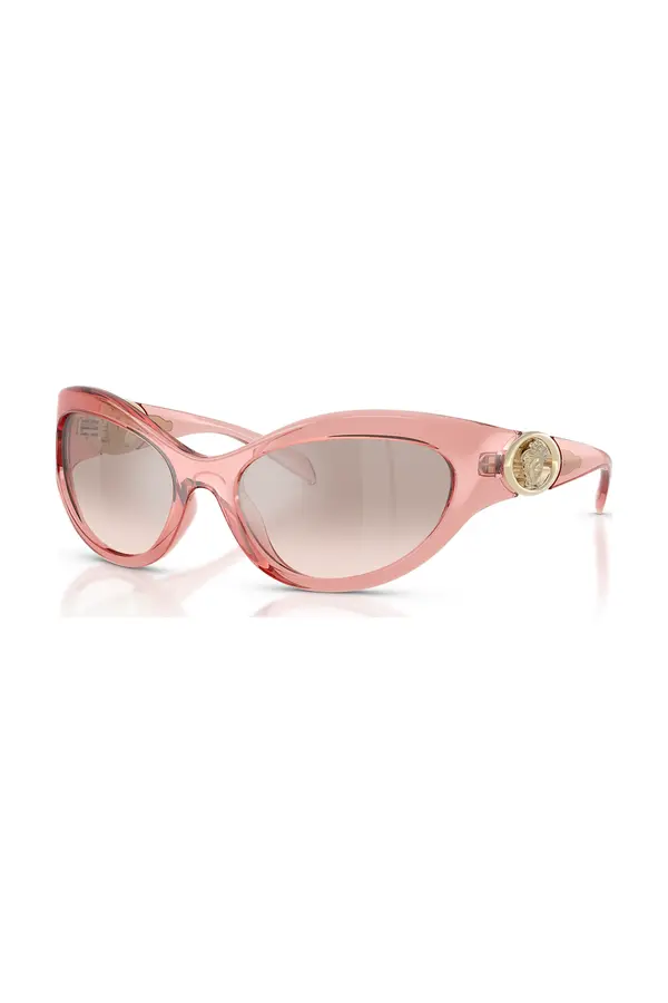 Versace Ve4485 Oval Sunglasses - Metallic