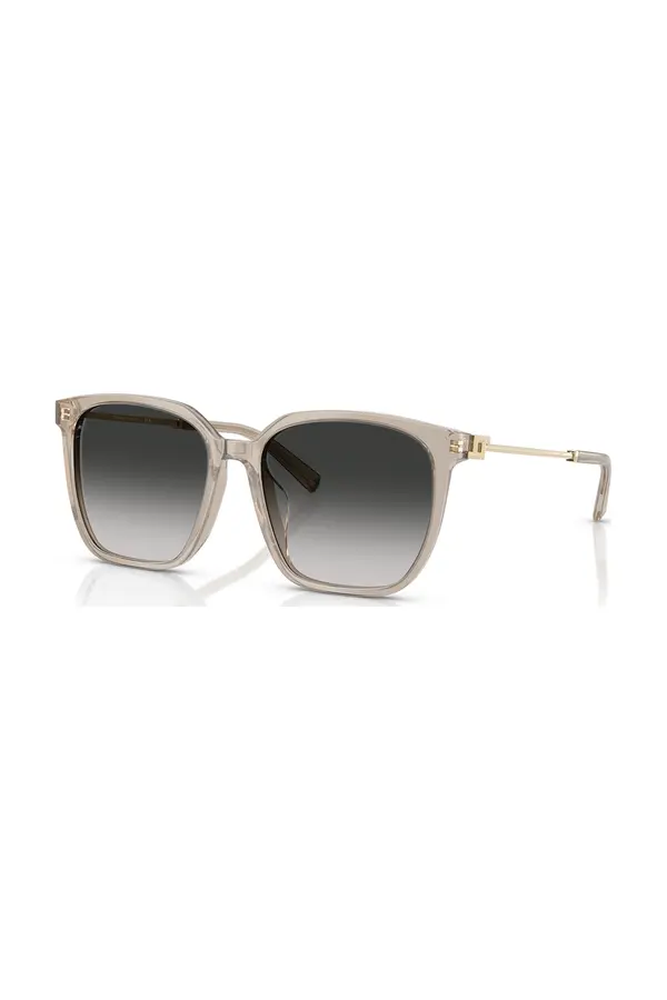 TIFFANY SUNGLASS HUT Square Acetate Sunglasses With Metal Temples - Brown