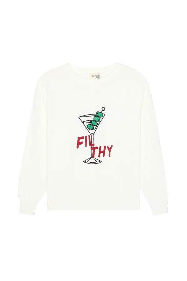 ELLSWORTH + IVEY Riley Crewneck Sweater - Neutral