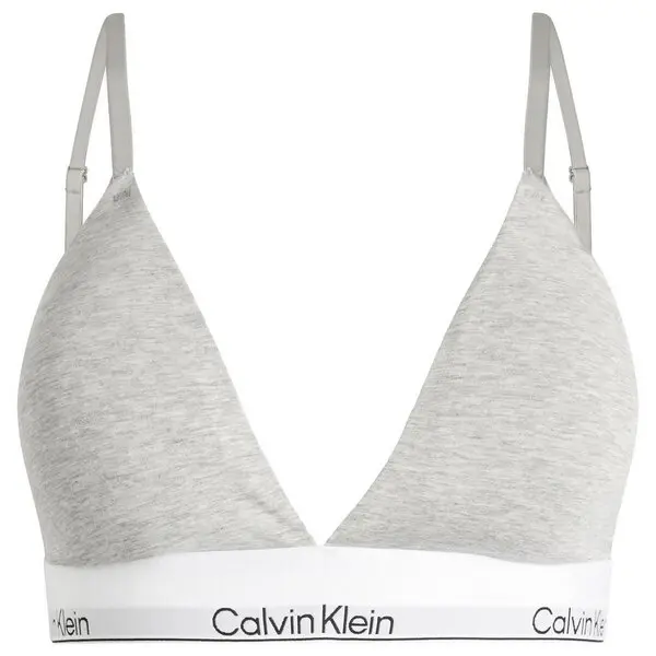 Calvin Klein Icon Lightly Lined Triangle Bra - Grey Heather