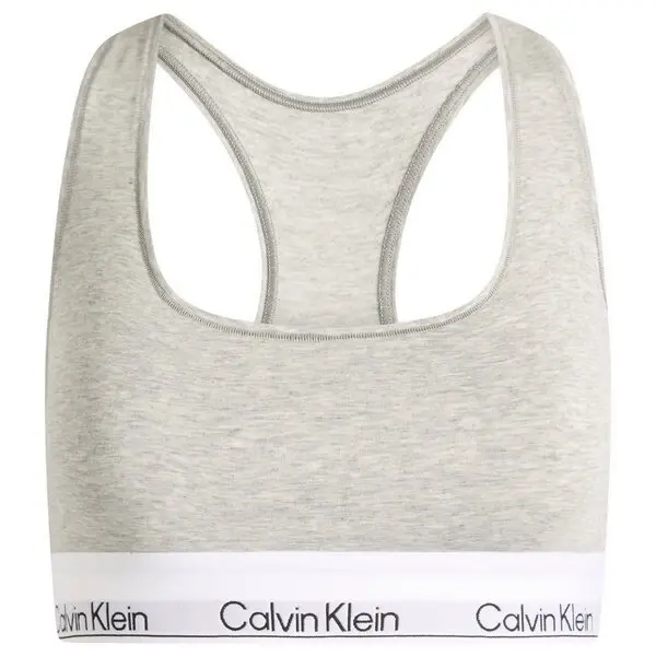 Calvin Klein Icon Unlined Bralette - Grey Heather
