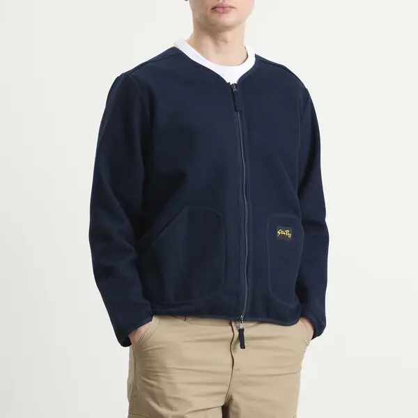 STAN RAY Wool Fleece Cardigan - Navy Heather