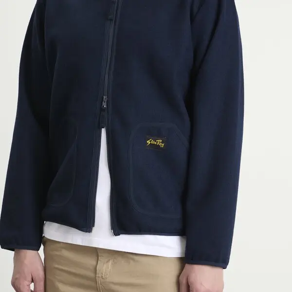 STAN RAY Wool Fleece Cardigan - Navy Heather