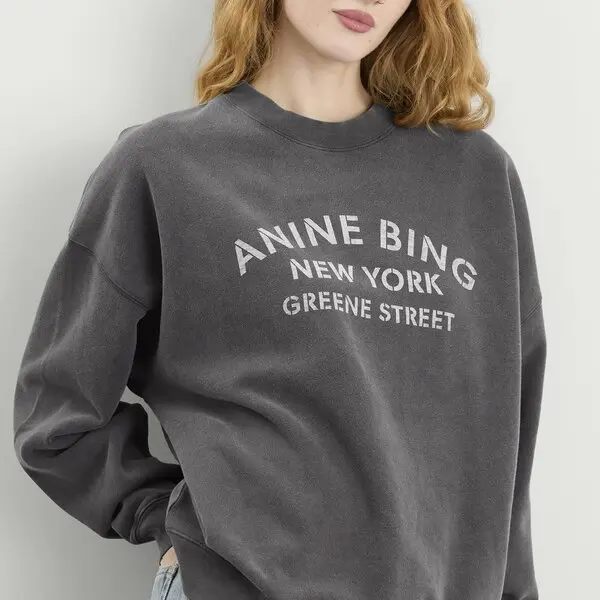 ANINE BING Miles Ny Fleece Sweatshirt