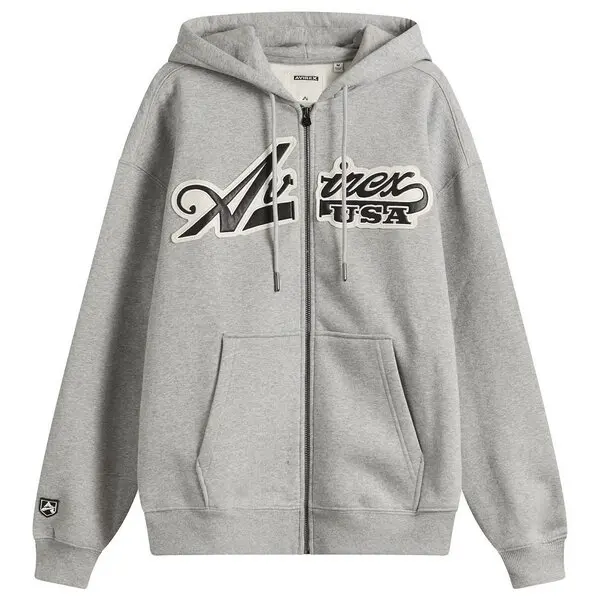 AVIREX Script Logo Zip Hoodie