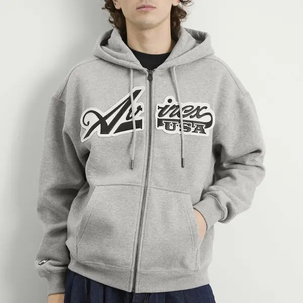 AVIREX Script Logo Zip Hoodie