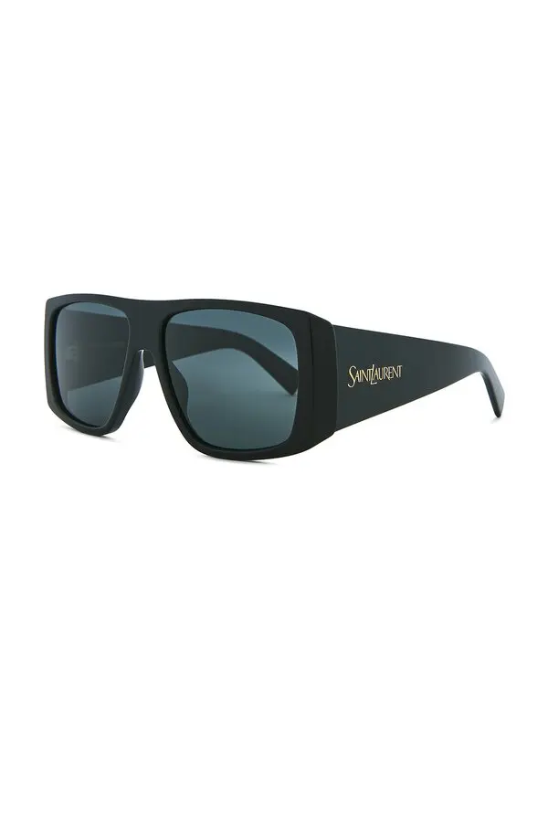 Saint Laurent Shield Sunglasses - Black