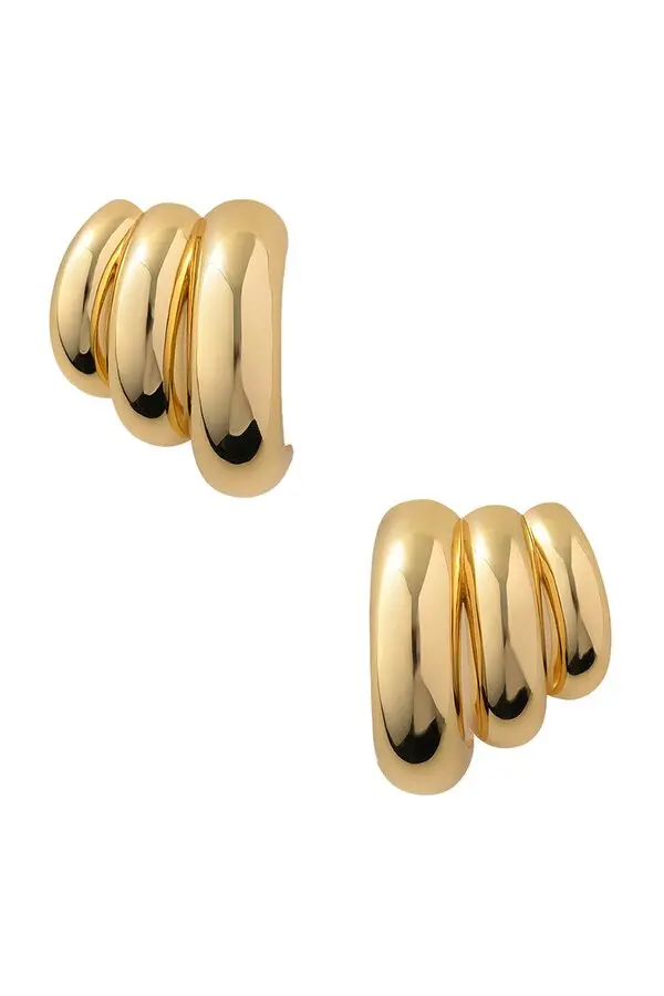 Éliou Tripla Hoop Earrings - Gold