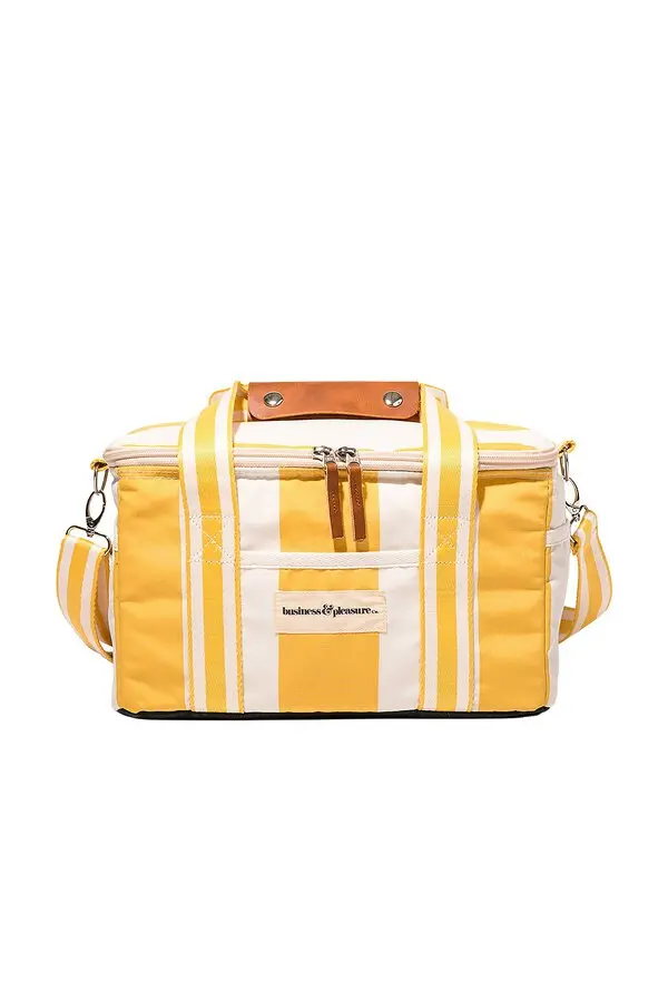 BUSINESS & PLEASURE Premium Cooler - Crew Mimosa Yellow Stripe
